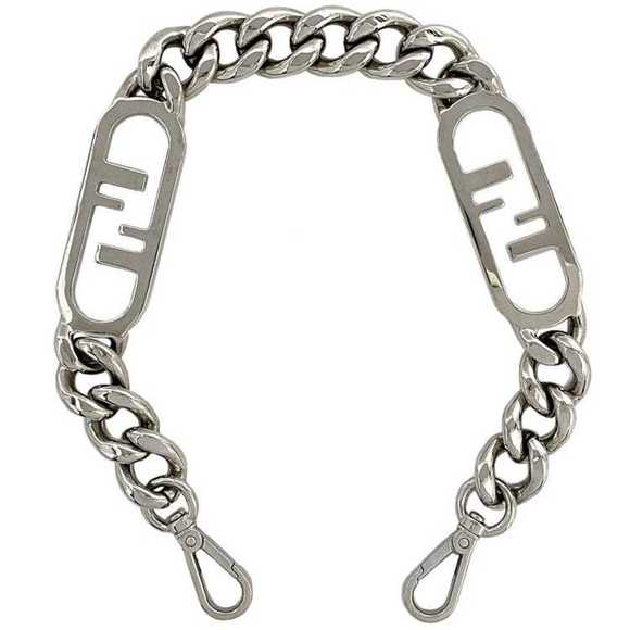 Fendi | Other | Fendi Chain Strap Silver Shoulder Metal Material Fenndi ...